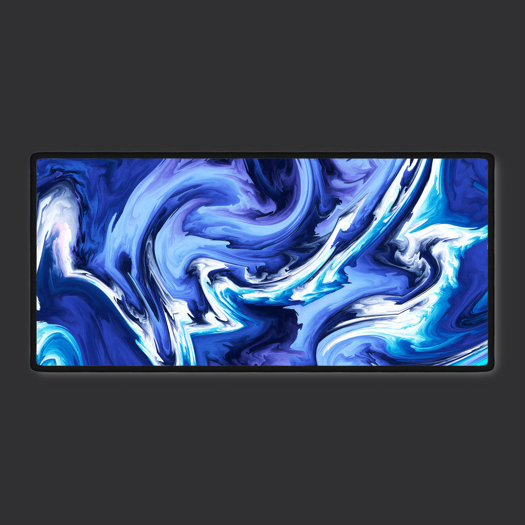 Tsunami Liquid Desk Mat - Dynamic Aesthetics